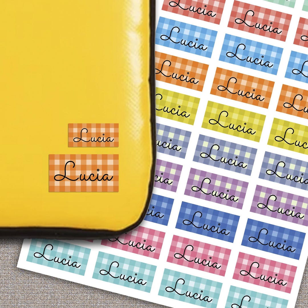 Name Labels for School, Name Stickers, Personalized Kids Name Labels ...