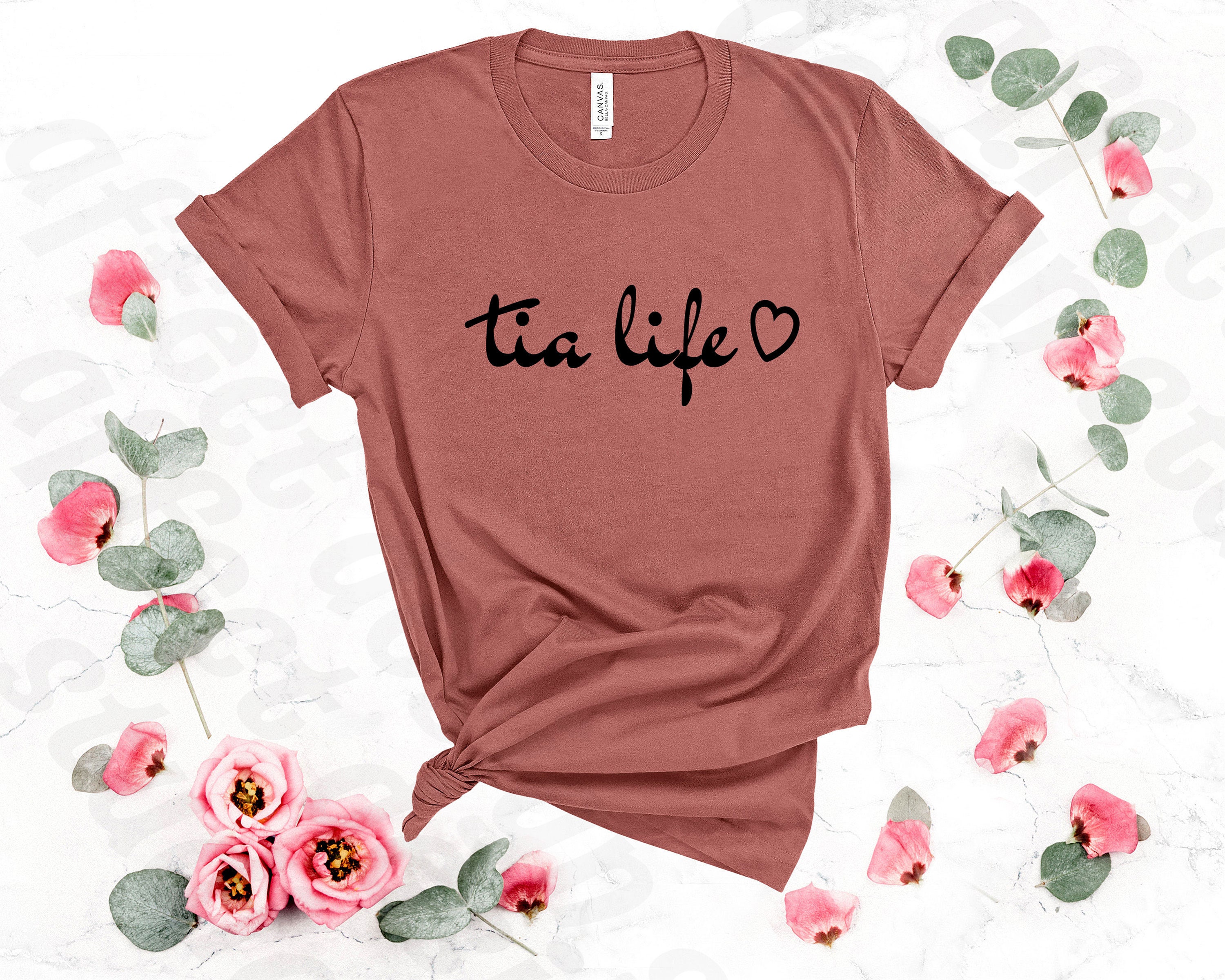 Tia Life Shirt Regalo Para Tia Tshirt Tia Shirt Gift For | Etsy