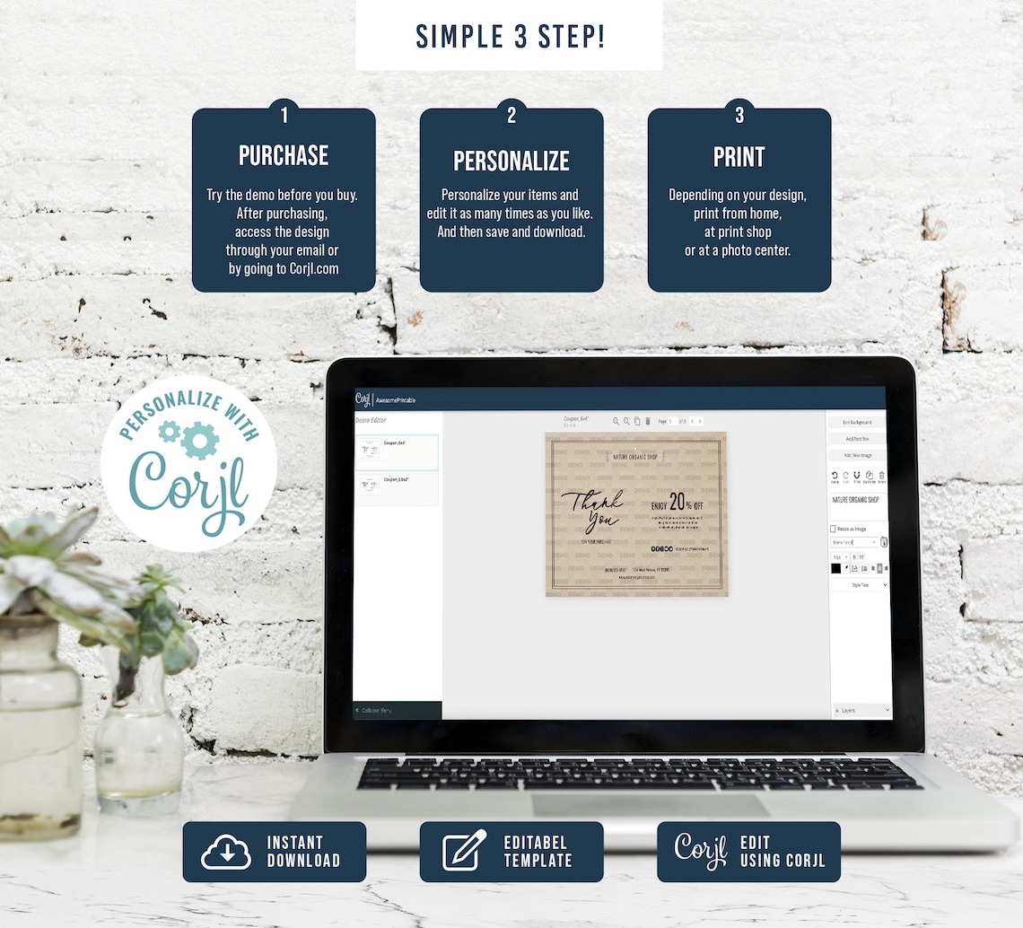 Printable Business Coupon Template Editable Coupon (Download Now) - Etsy