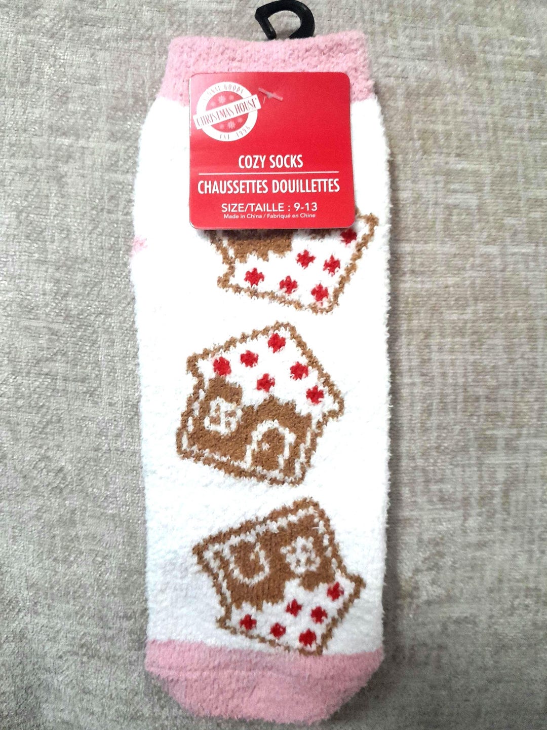 CHILDREN'S Gingerbread House Fuzzy Logo Socks - Etsy