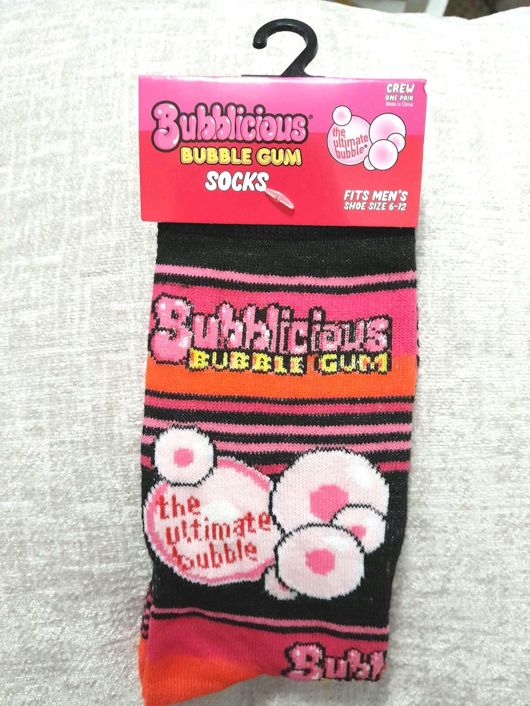 Bubblicious Bubble Gum Logo Socks - Etsy