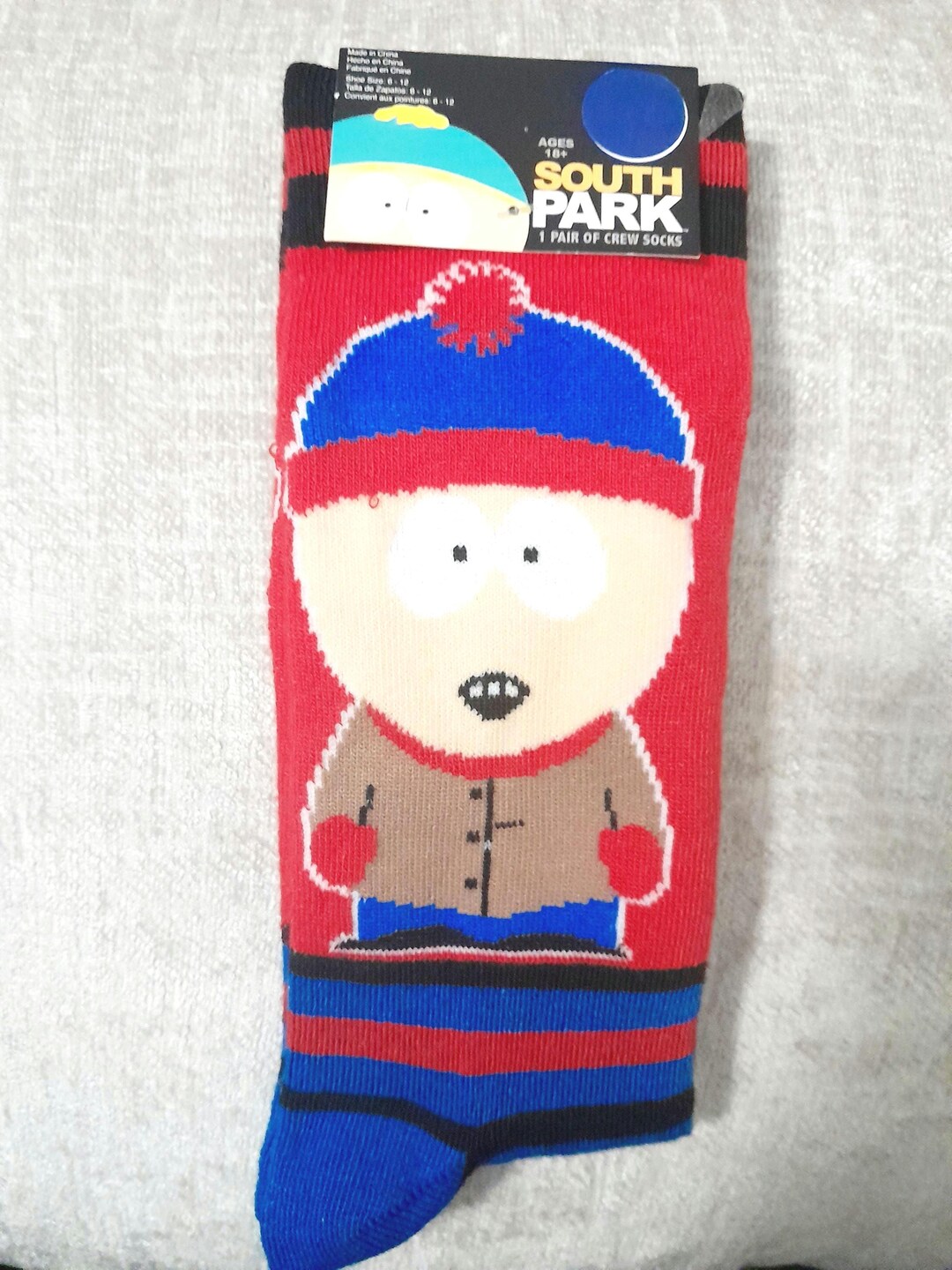 South Park Stan Crew Logo Socks: Fits Size 6-12 NO DISCOUNTS - Etsy