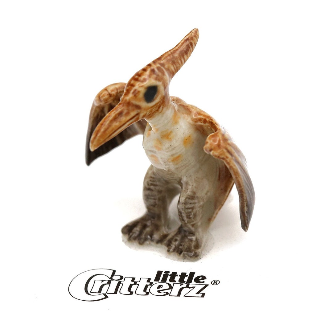 Little Critterz Dinosaur Pterodactyl Astro Collectible Home Decor Decorative Figurine Miniature ...