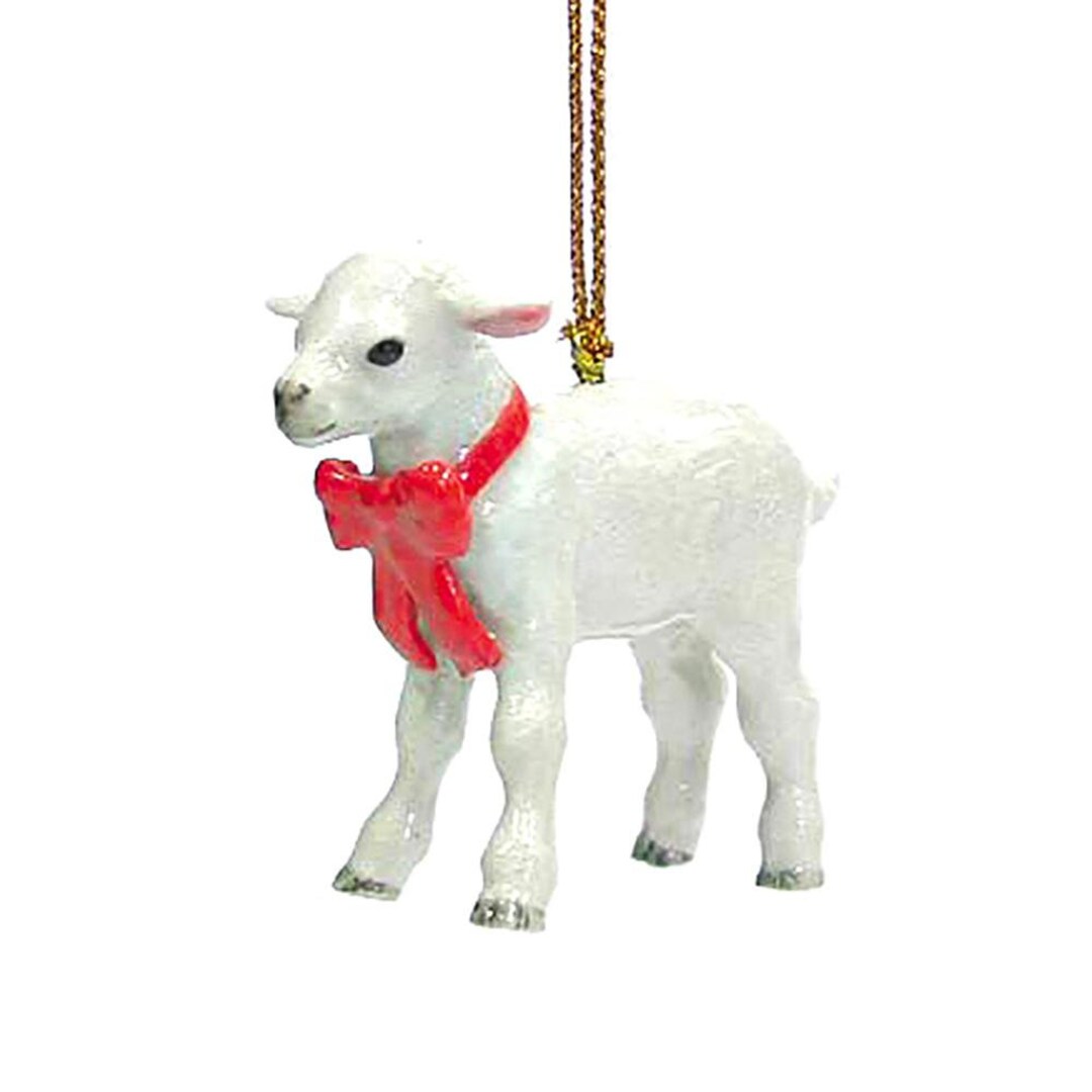 Northern Rose White Lamb Goat Home Decor Animal Birthday Gift ...