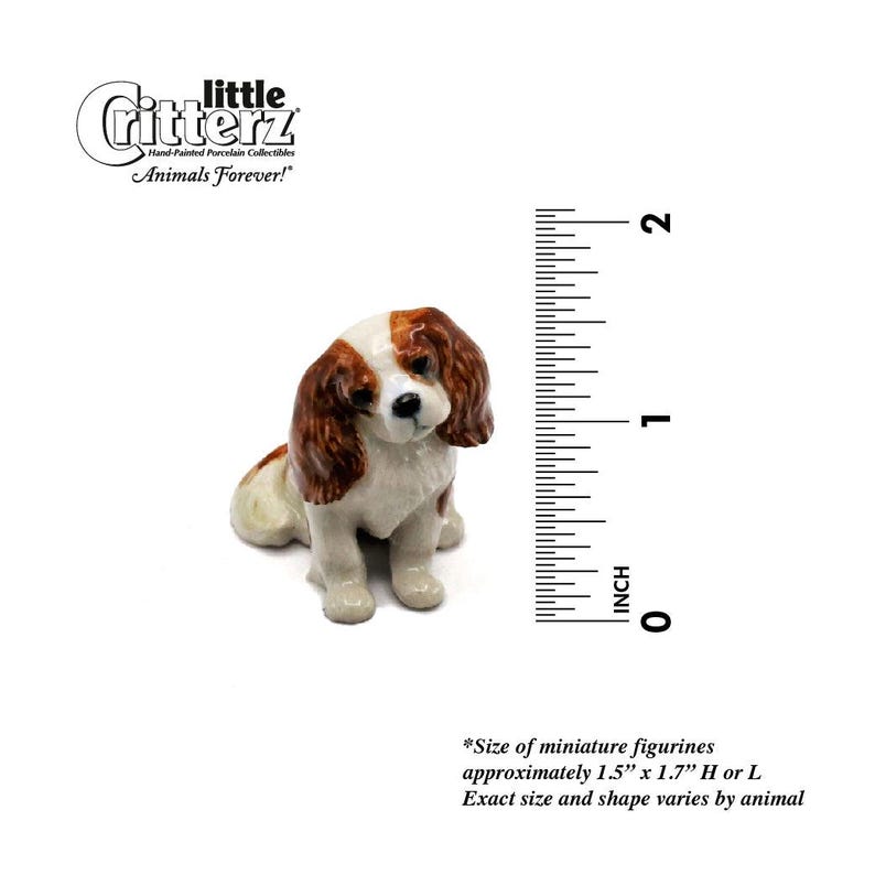Little Critterz Cavalier King Charles Spaniel "rex" - Hand-painted Home ...