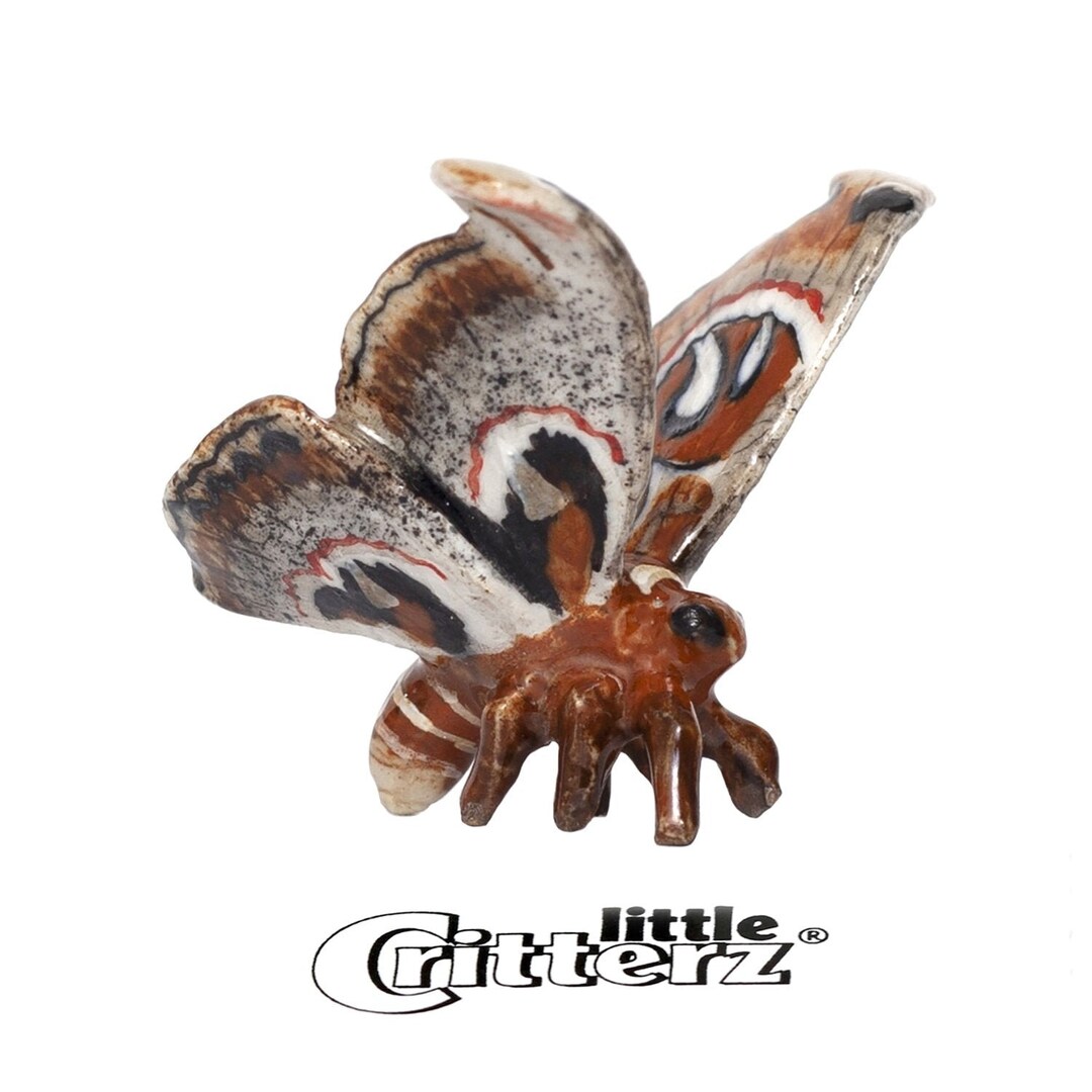 Little Critterz Attacus Atlas Moth Collectible Home Decor Miniature ...