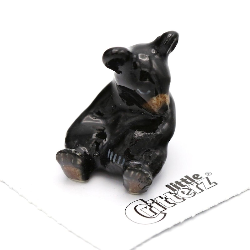 Painted Miniature Bear - Etsy