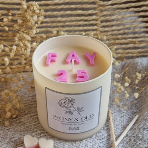Candle. Birthday Candle Gift Set. Candle Gift. Personalised Candle ...