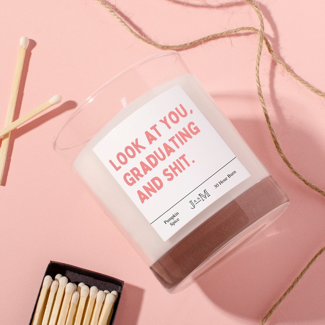 Funny Graduation Gift. Cheeky Graduation Candle Graduation. Graduating ...
