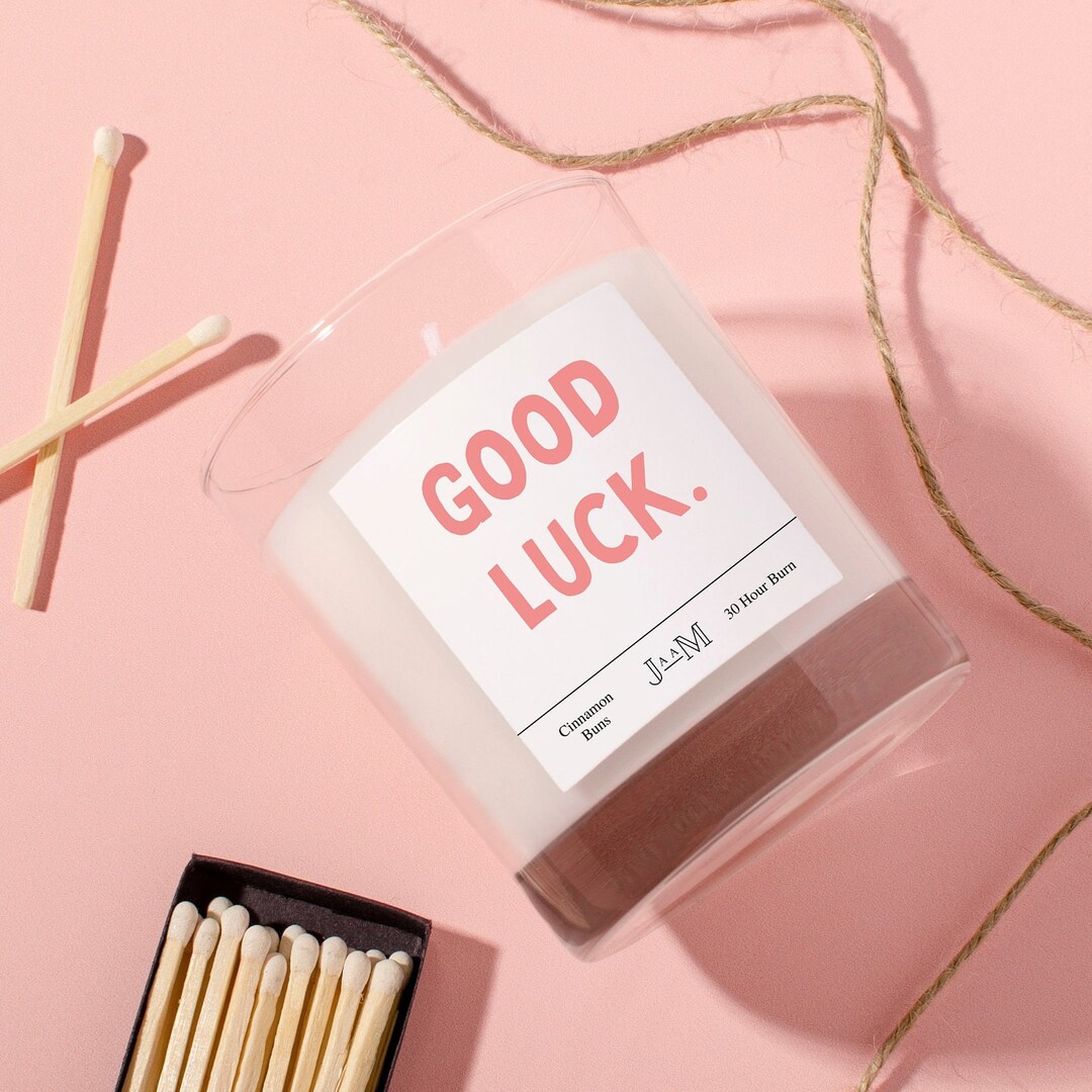 Good Luck Candle Gift Set. Best of Luck Gift. Wishing You Good Luck ...