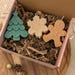 Christmas Gift Box. Christmas Decor Candle. Christmas Candle Set ...