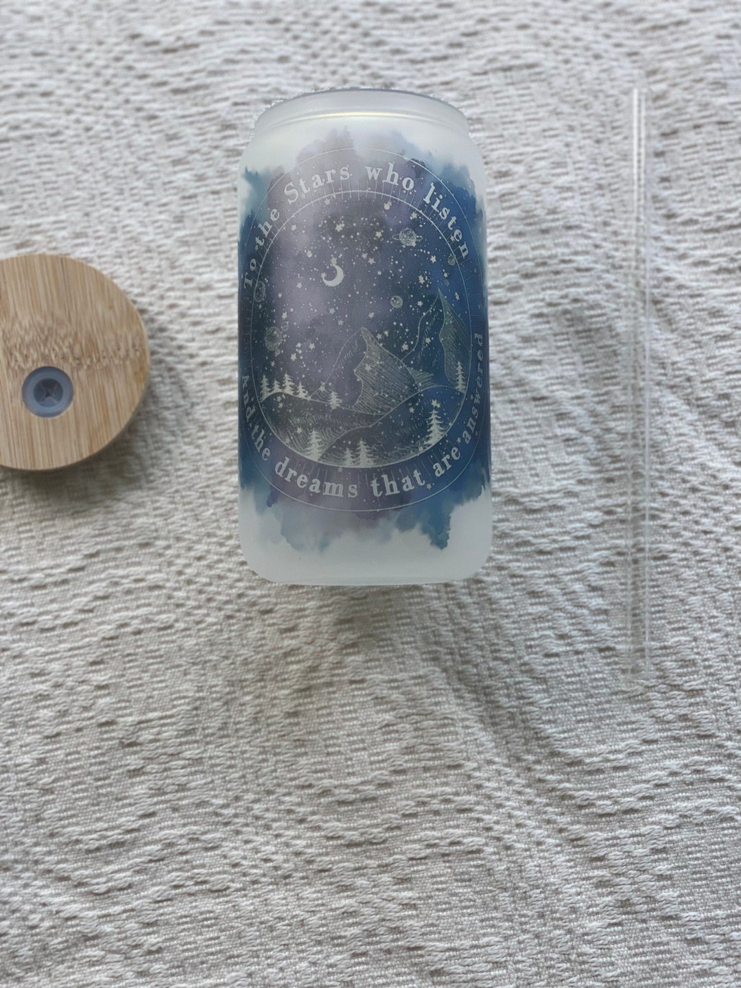 ACOTAR 18 Oz Libby Can, Book, Ice Coffee, Glass Tumbler, Tumblr, Spicy ...