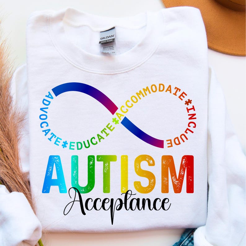 Infinity Symbol Autism Awareness Sublimation, Autism Acceptance PNG ...