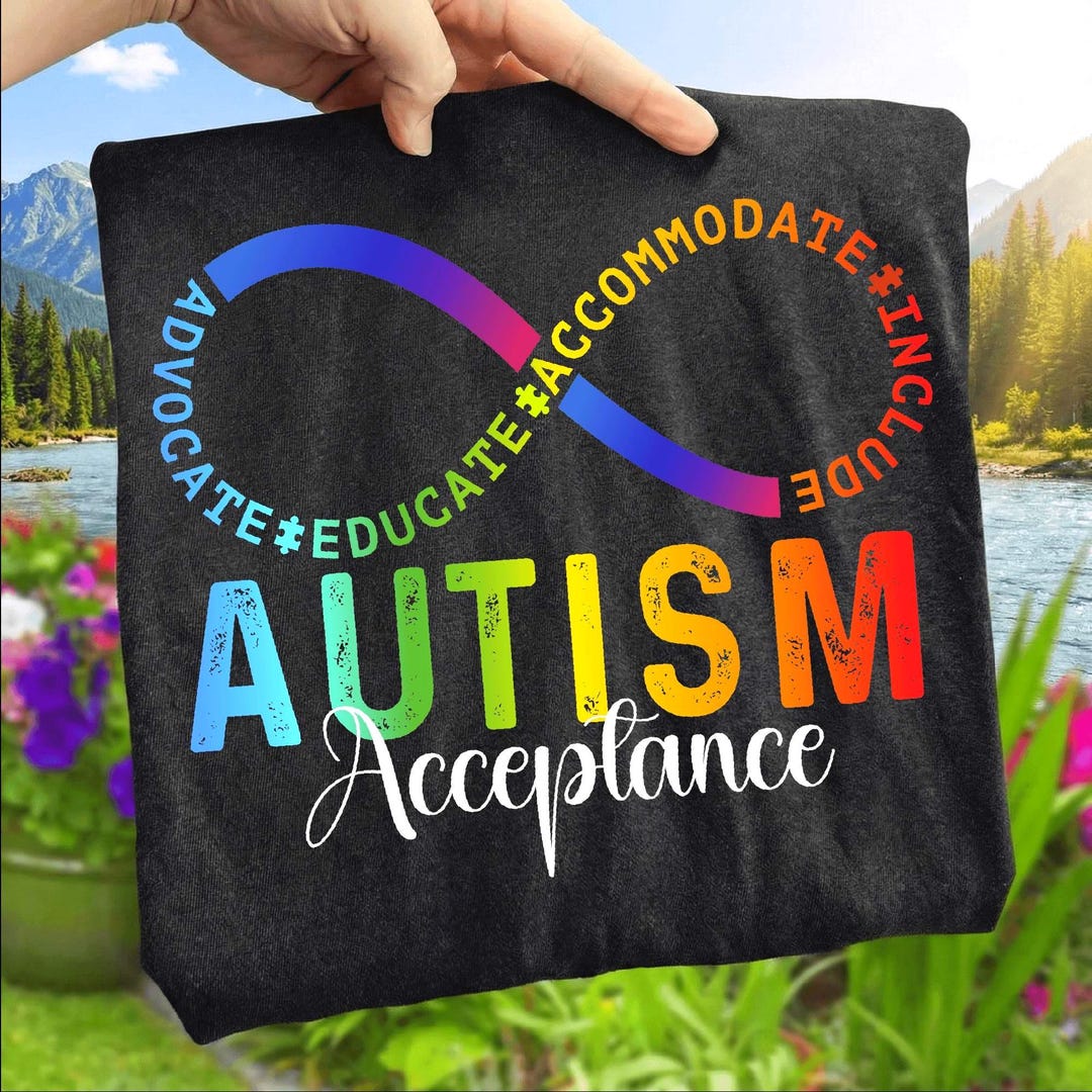 Infinity Symbol Autism Awareness Sublimation, Autism Acceptance PNG ...