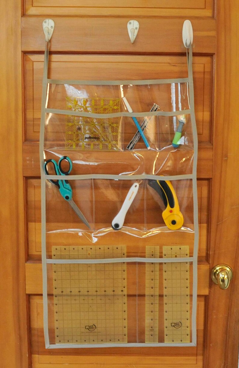 PDF Sewing Pattern Clear Hanging Organizer, Vinyl See Through Pocket ...