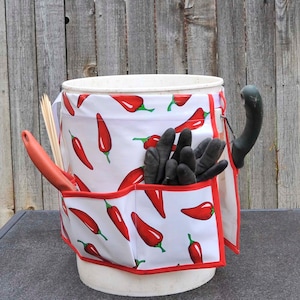 PDF Sewing Pattern for Garden Bucket Apron, DIY Utility Half Apron ...