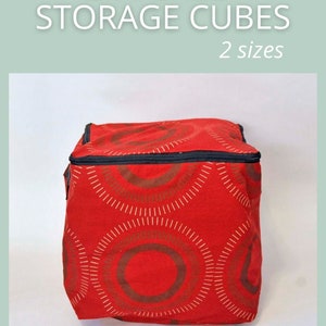Zippered Storage Cubes PDF Downloadable Sewing Pattern, Digital ...