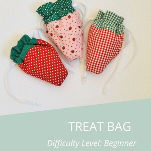 Party Favor Bag, PDF Downloadable Sewing Pattern, Berry Bag Sewing ...