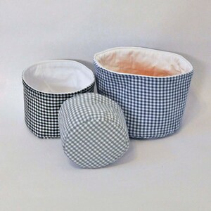 Round Bottom Fabric Bucket, 4 Sizes PDF Downloadable Sewing Pattern ...