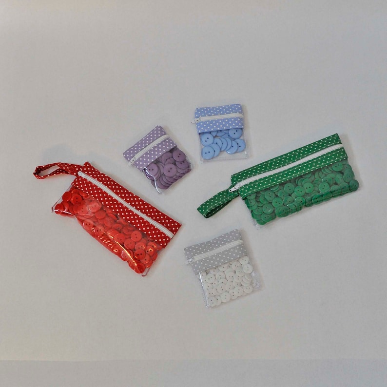 PDF Sewing Pattern Clear Vinyl Zipper Pouch, See Through Zip Window Bag ...