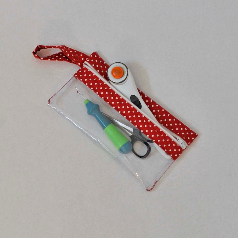 PDF Sewing Pattern Clear Vinyl Zipper Pouch, See Through Zip Window Bag ...