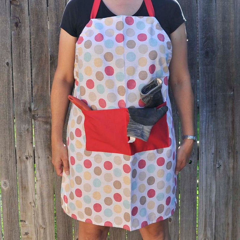 Adjustable Strap Apron Sewing Tutorial Pattern, PDF Sewing Pattern ...