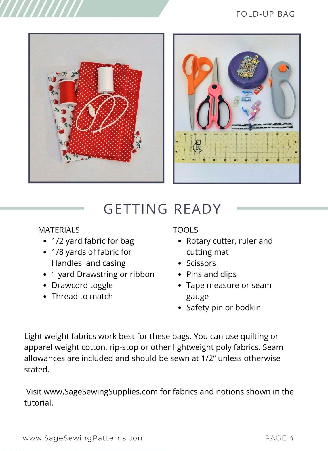 Reusable Fold up Market Bag Sewing Pattern, PDF Downloadable Sewing ...