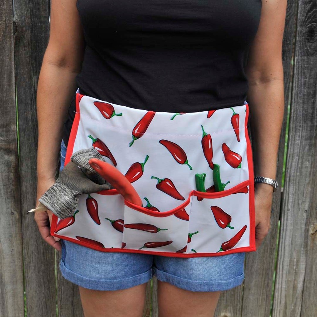 PDF Sewing Pattern for Garden Bucket Apron, DIY Utility Half Apron ...