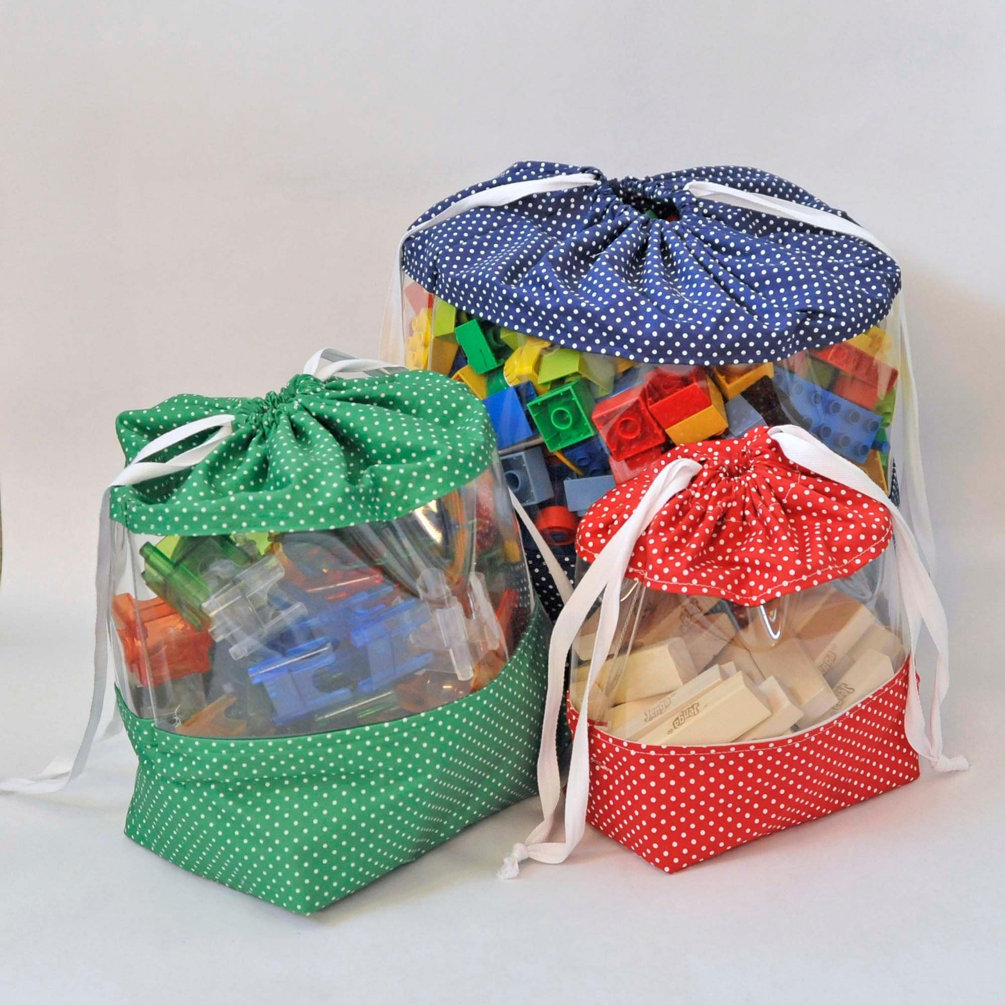 PDF Sewing Pattern Tutorial Peek A Boo Toy Storage Bag, Clear Vinyl ...