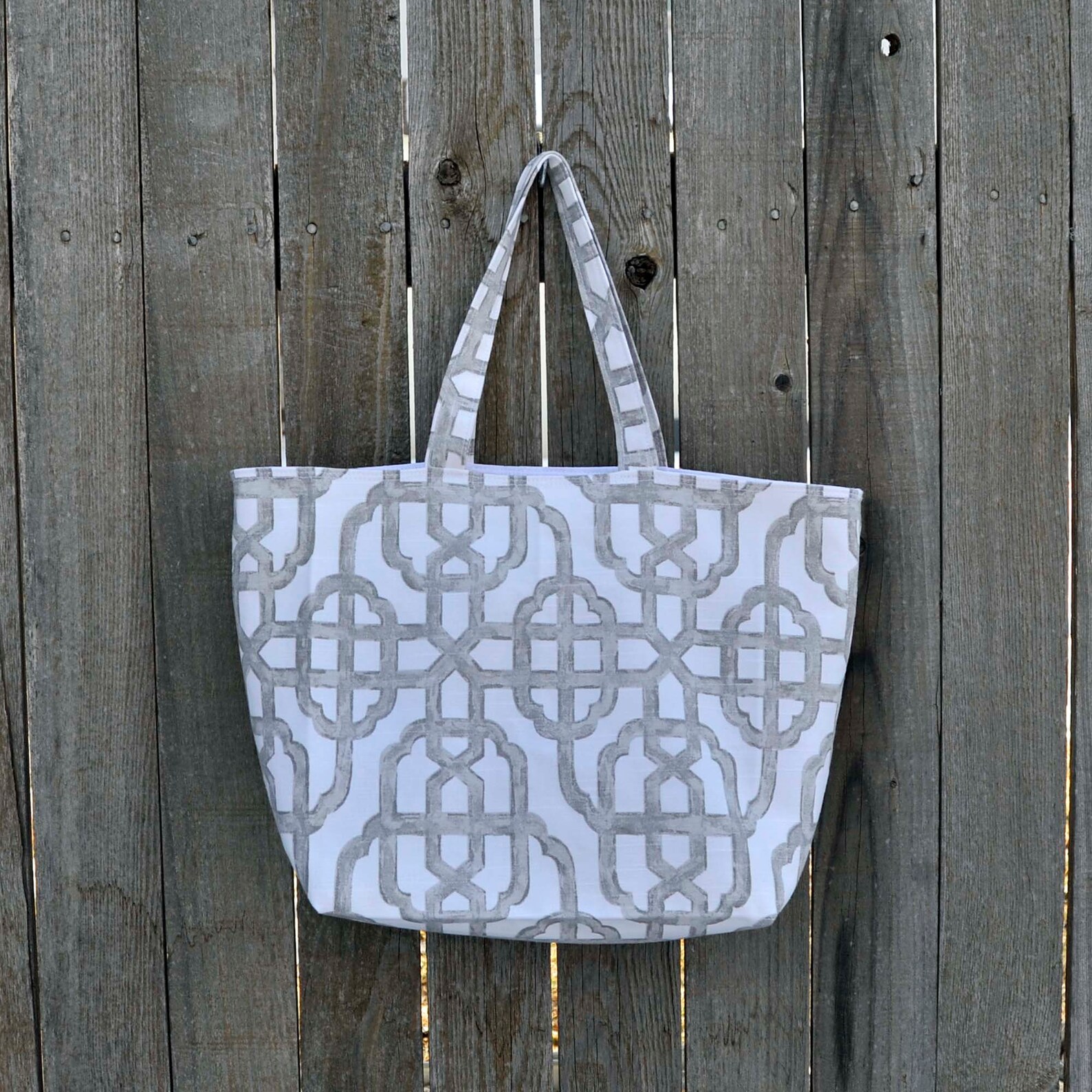Large Tote Bag Sewing Pattern, PDF Downloadable Sewing Tutorial, Canvas ...