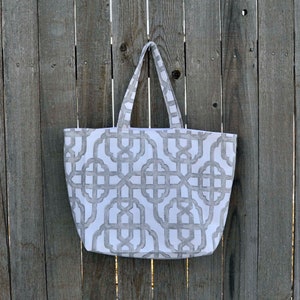 Large Tote Bag Sewing Pattern, PDF Downloadable Sewing Tutorial, Canvas ...