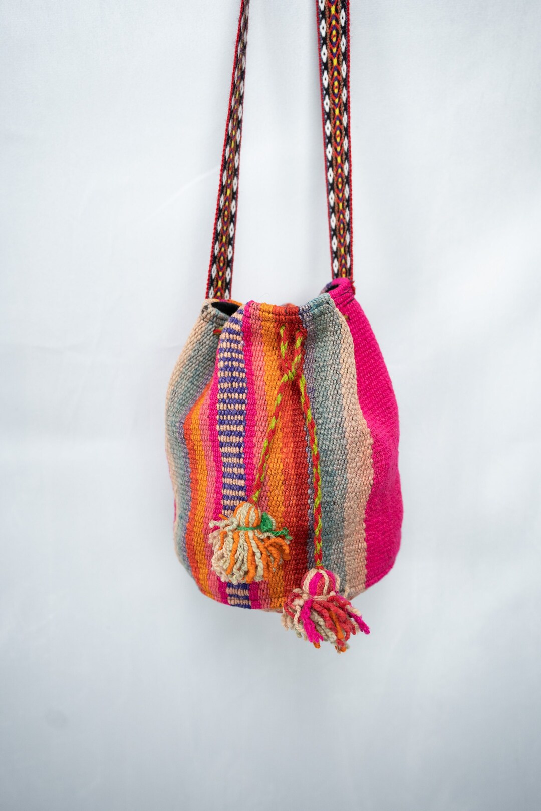 Handwoven Sheep Wool Handbag, Women's Handbag Purse, Shoulder Handbag ...