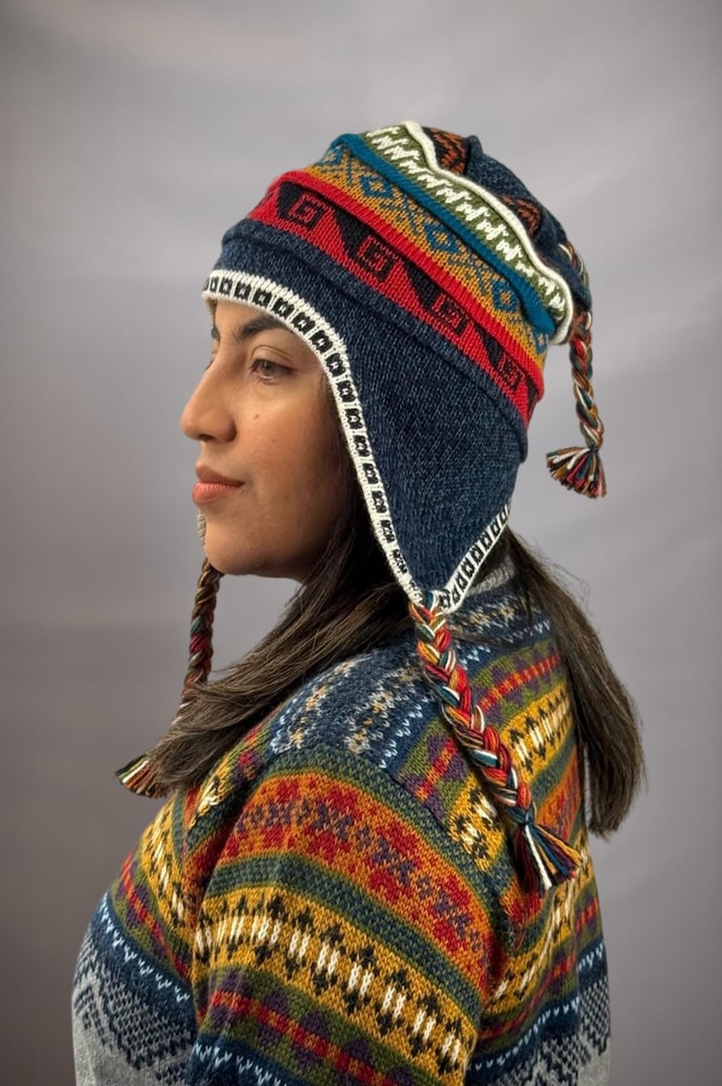 Handmade Alpaca Chullo Hat: Peruvian Knit Beanie / Unisex - Etsy