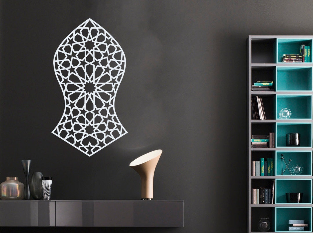 Naksha Nalayn Nalain Pak Nalain Shareef Vinyl Wall Decals Islamic Wall ...