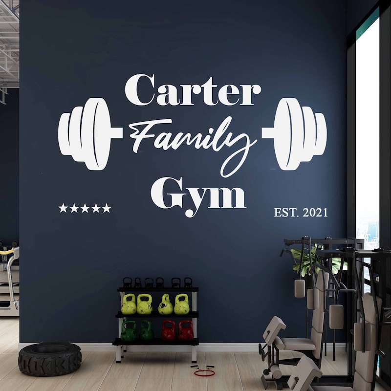 Gym Decal for Walls - Etsy UK