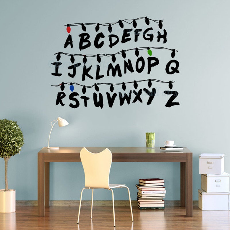 Strangers Things Alphabet Wall - Etsy