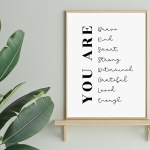 Positive Affirmations Wall Decor, Wall Art, You Are Special - Etsy