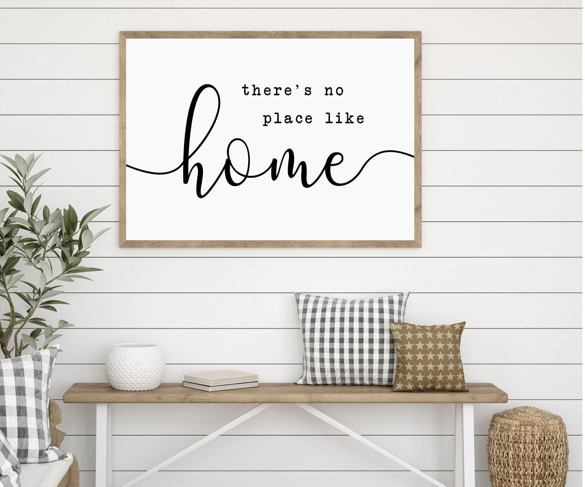 There's No Place Like Home, Welcome Home Quote, Home Decor, Wall Art - Etsy