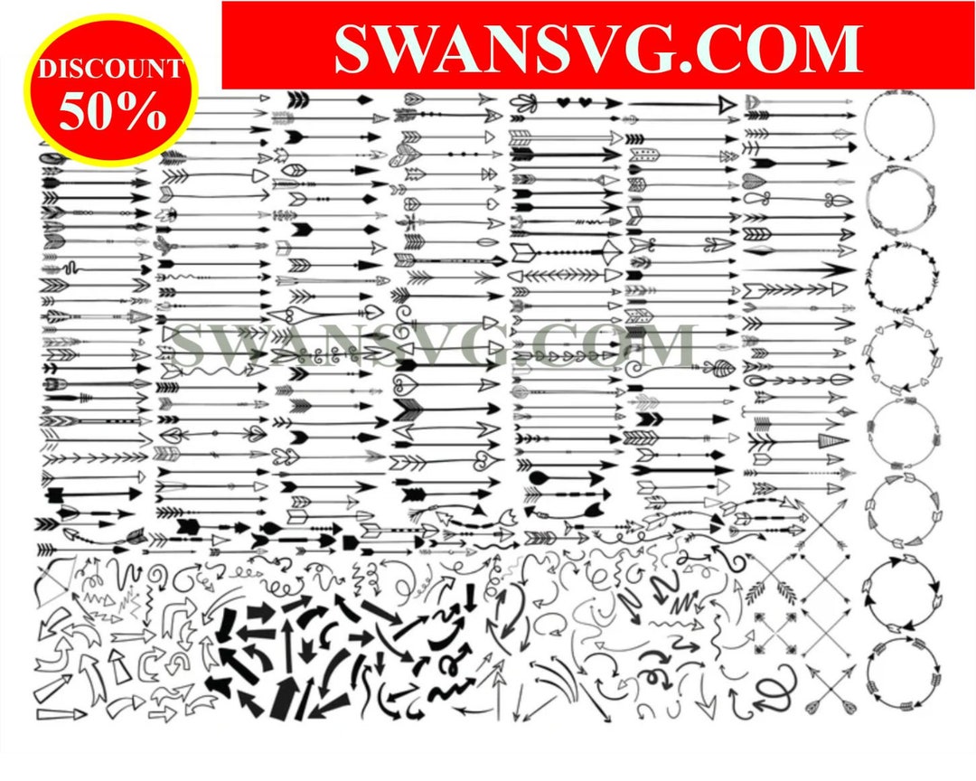 ARROW SVG Bundle Arrow Circle Svg Arrow Frame Svg Arrow - Etsy