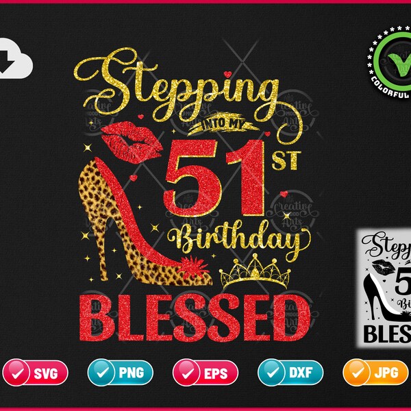 My Birthday 51st Svg - Etsy Canada