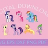 Little Pony Svg Bundle, My Little Pony Png, Rainbow Pony Digital File ...