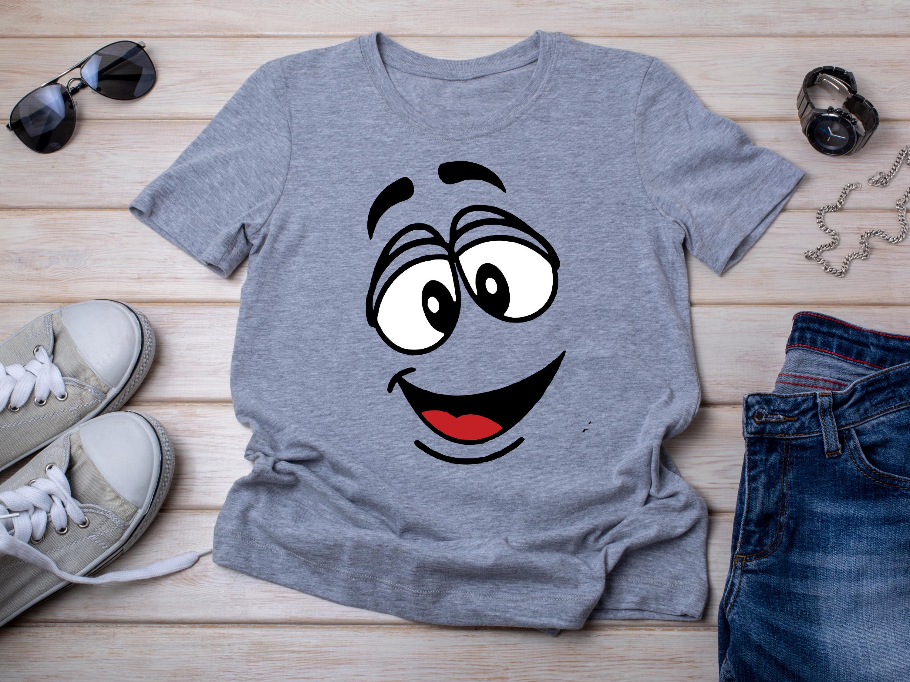 Playful Eyes Silhouette, Goofy Smile Face, Happy Cartoon Face, Curious ...