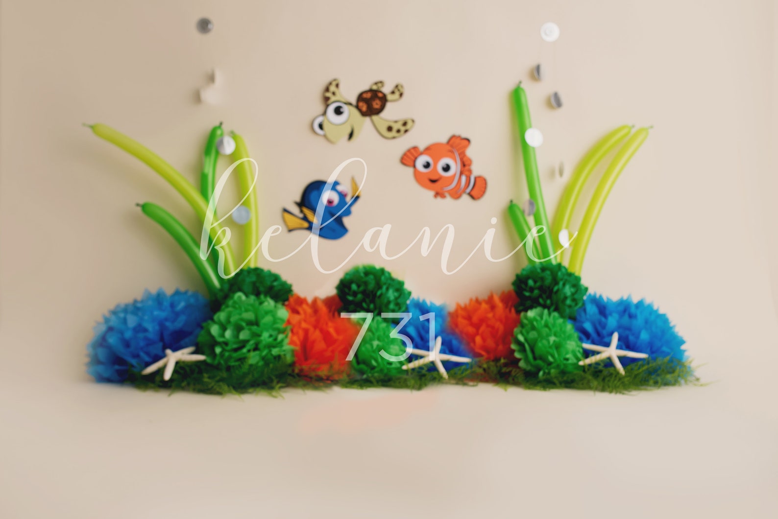 Finding Nemo Backdrop Smash Cake Digital Backdrop Birthday - Etsy