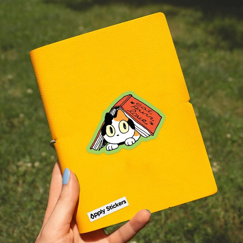 Eat Purr Love — Die-cut Sticker for Book Lover (bookish, Gift ...