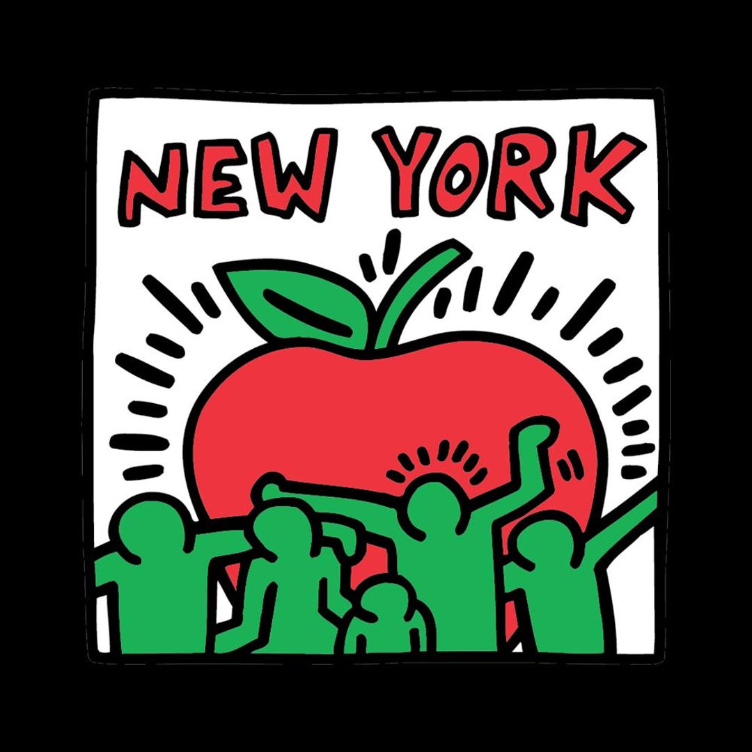 New York by Keith Haring — Officially Licensed Die-cut Vinyl Art ...