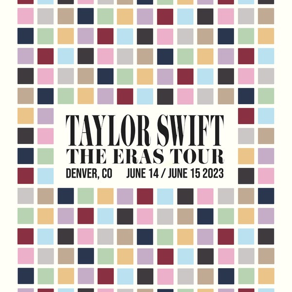 Eras Tour Poster With Dates - Etsy