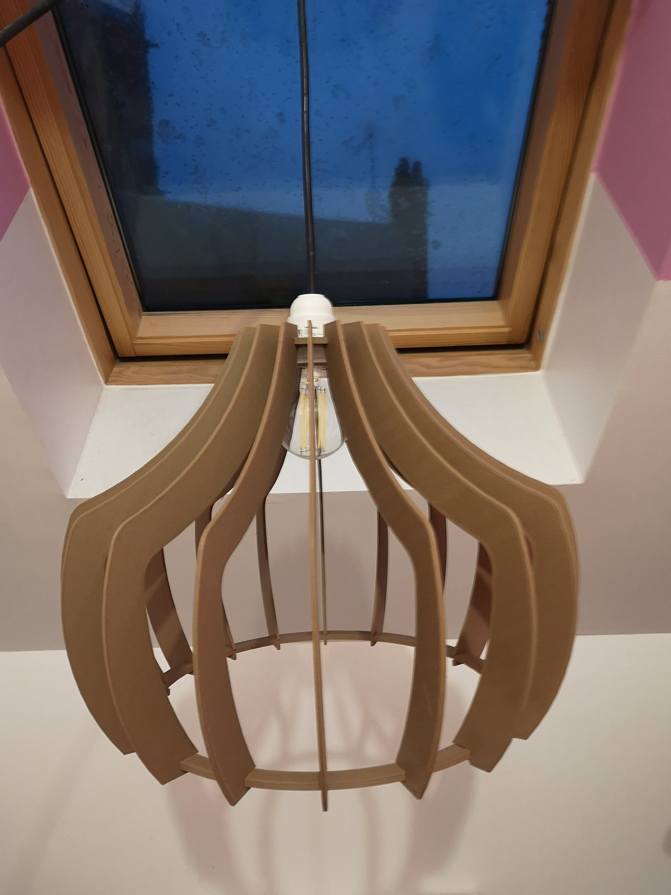 Wood Lamp Dxf Svg PDF and AI Files. Cutting Cnc Filelaser | Etsy