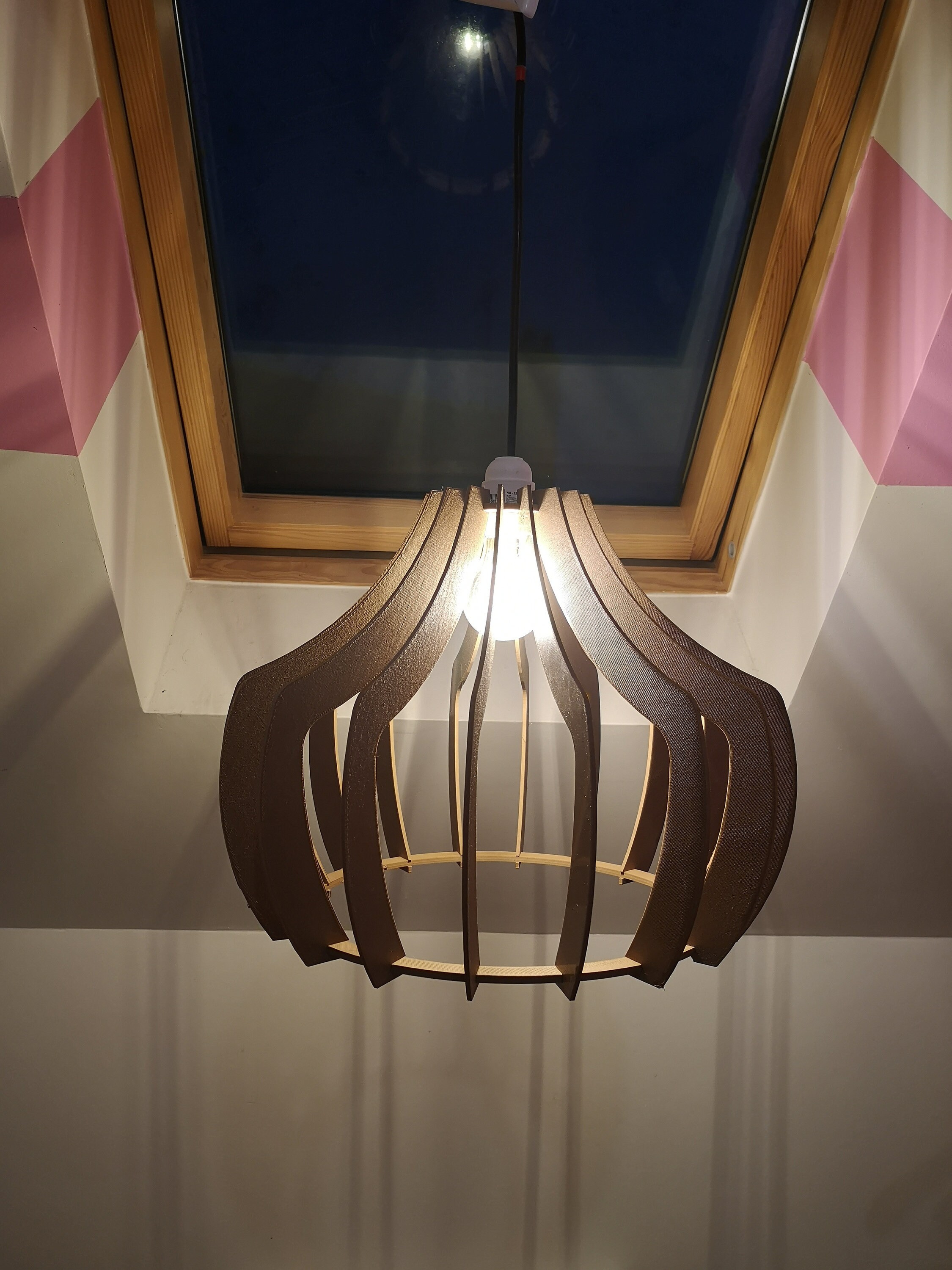 Wood Lamp Dxf Svg PDF and AI Files. Cutting Cnc Filelaser | Etsy