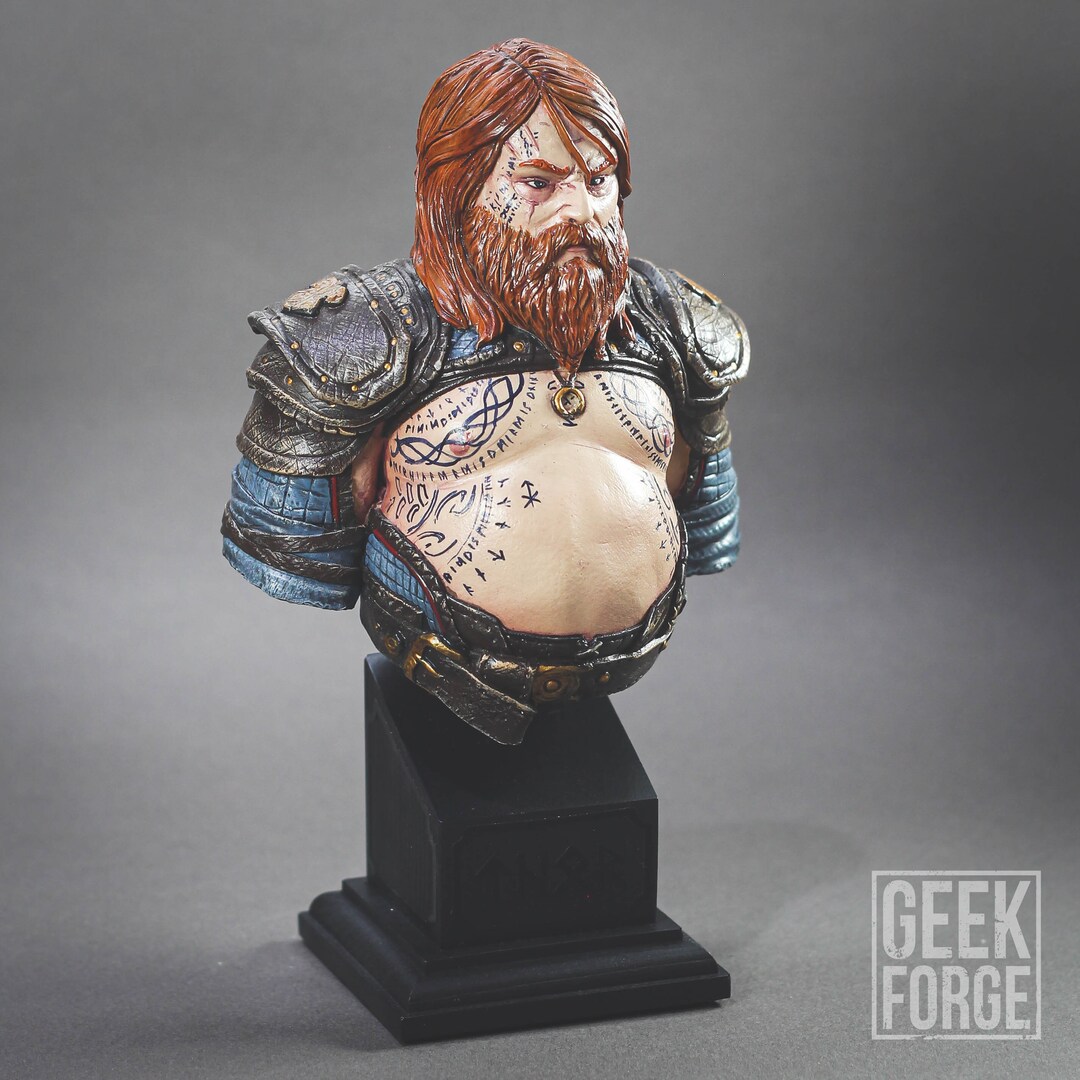 Thick Thor Inspired Bust / Fan Art / Gods / Norse / Resin Bust / Tabletop / Hand Made - Etsy