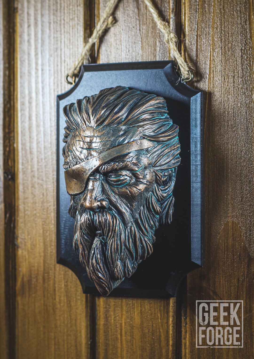 Odin Wall Mount – Faux Bronze Resin Bust – Norse Mythology Decor ...